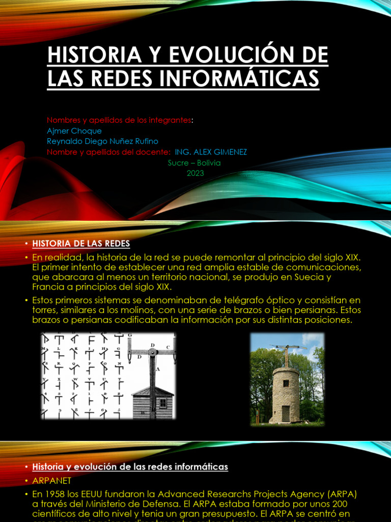 Historia y Evolución de Las Redes Informáticas | PDF
