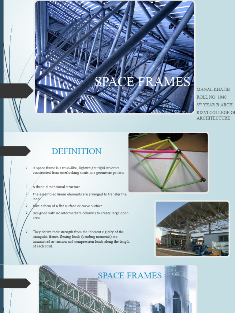 Overview of Space Frame Structures | PDF | Truss | Physical Sciences