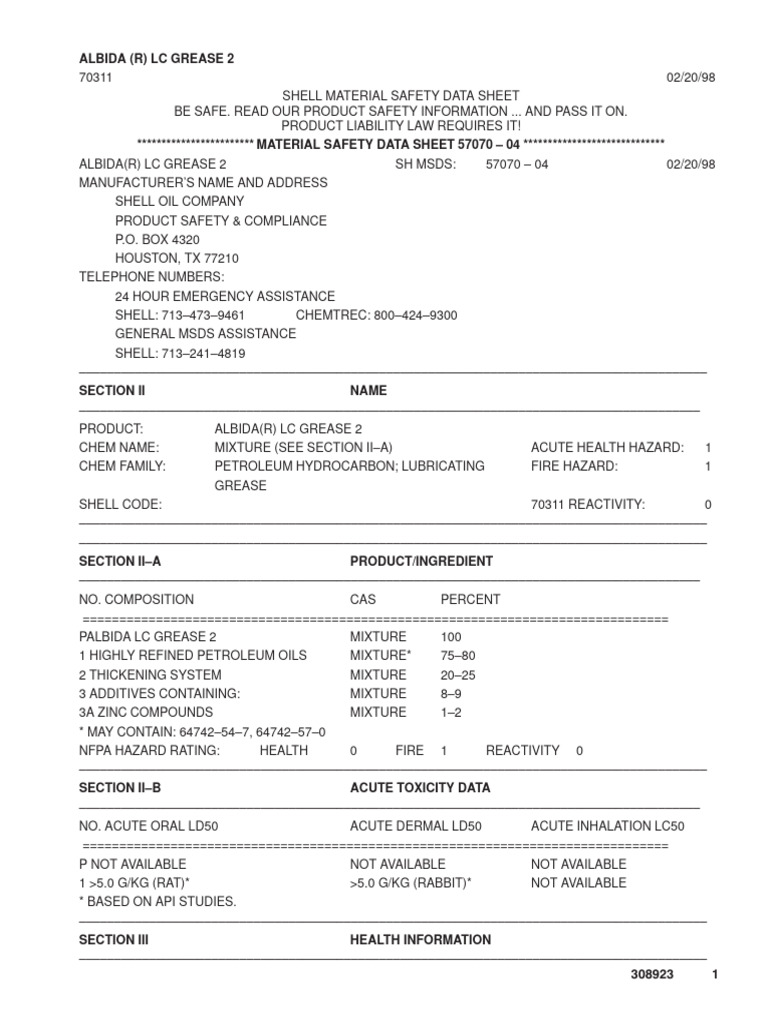 MSDS (A034) | PDF | Combustion | Superfund