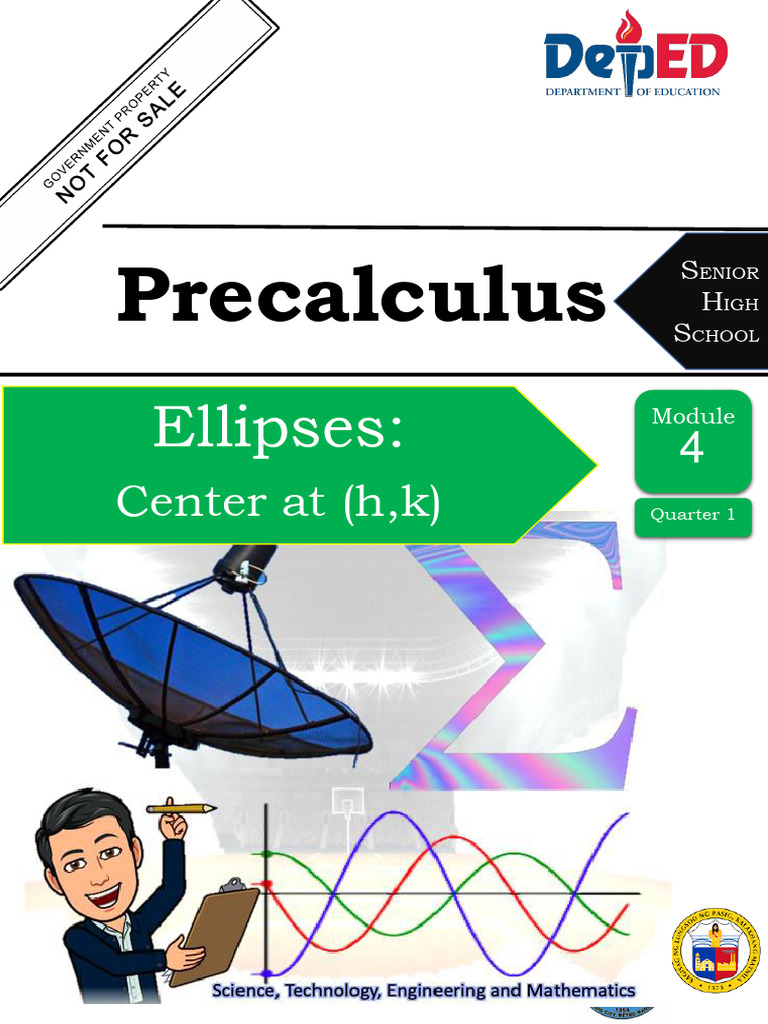 Precalculus-Q1-W3-Module 4 | PDF | Ellipse | Cartesian Coordinate System
