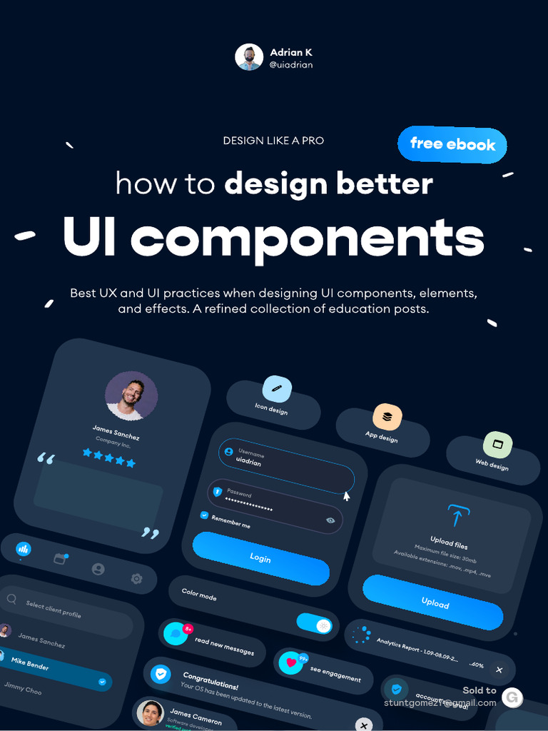 How to Design Better UI Components (eBook) | PDF | Icon (Computing ...