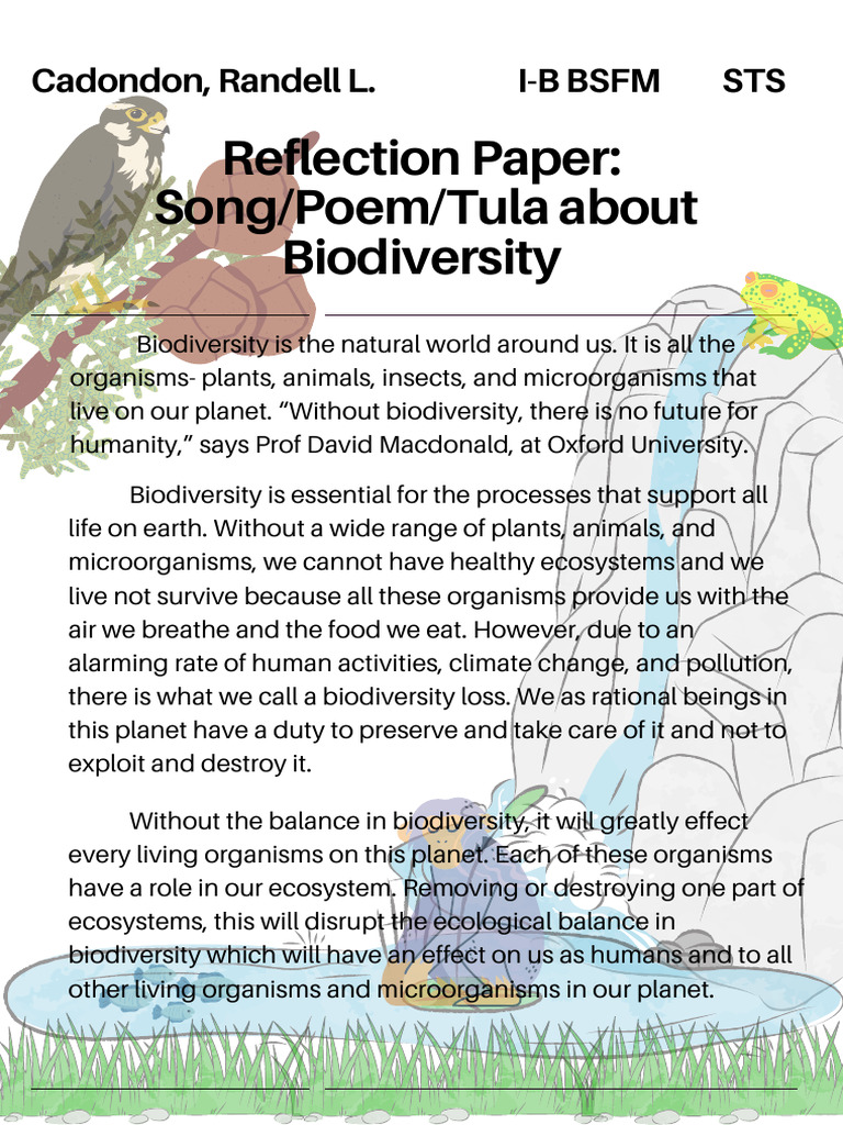 Importance of Biodiversity for Life | PDF