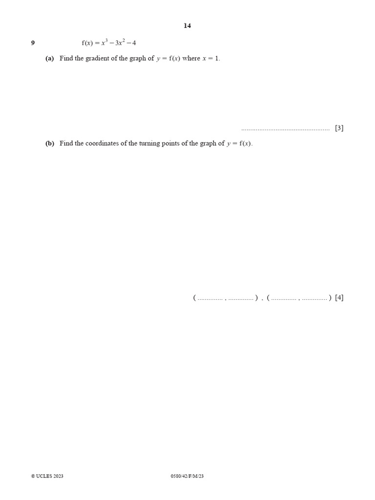 Intensive Revision GD | PDF | Slope | Cartesian Coordinate System