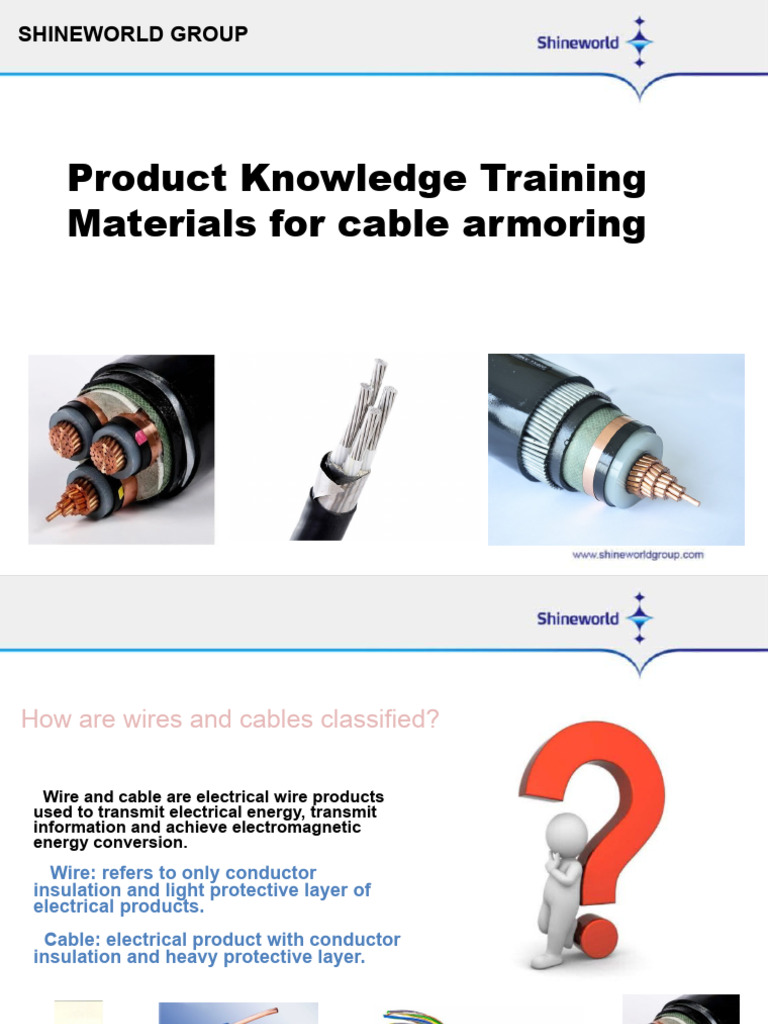 Cable Armoring Materials Guide | PDF | Insulator (Electricity ...