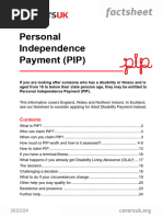 PIP Activities, Descriptors, and Points | PDF | Wellness | Medical