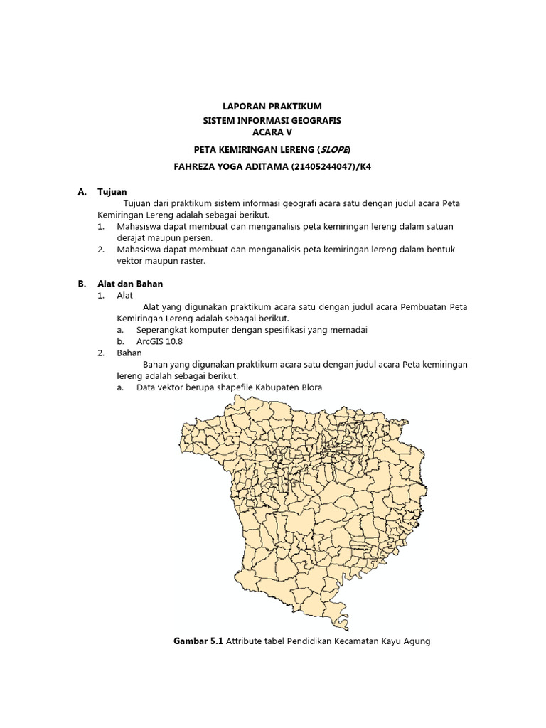 Peta Administrasi Kabupaten Blora | PDF