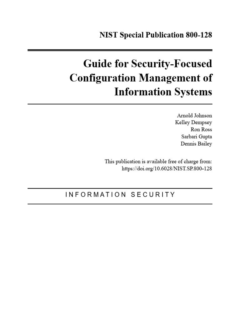 Guide For Security-Focused | PDF | National Institute Of Standards And ...