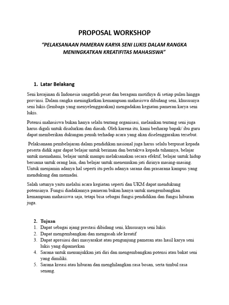 Proposal Workshop Aldi | PDF