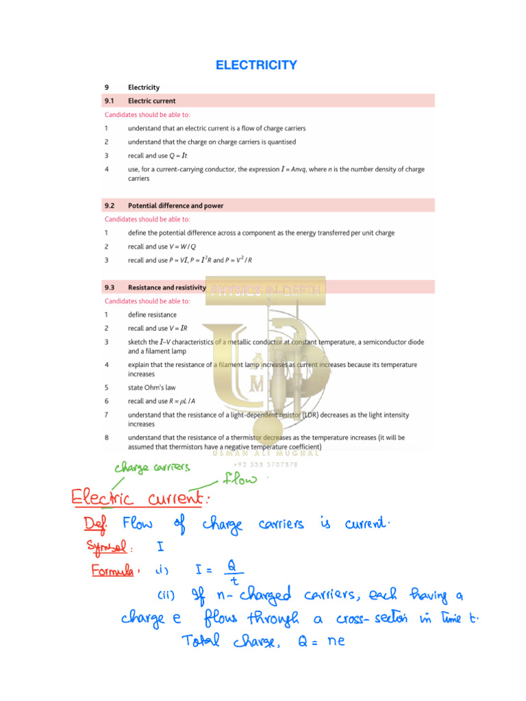 22 Current Electricity | PDF | Electrical Resistance And Conductance ...