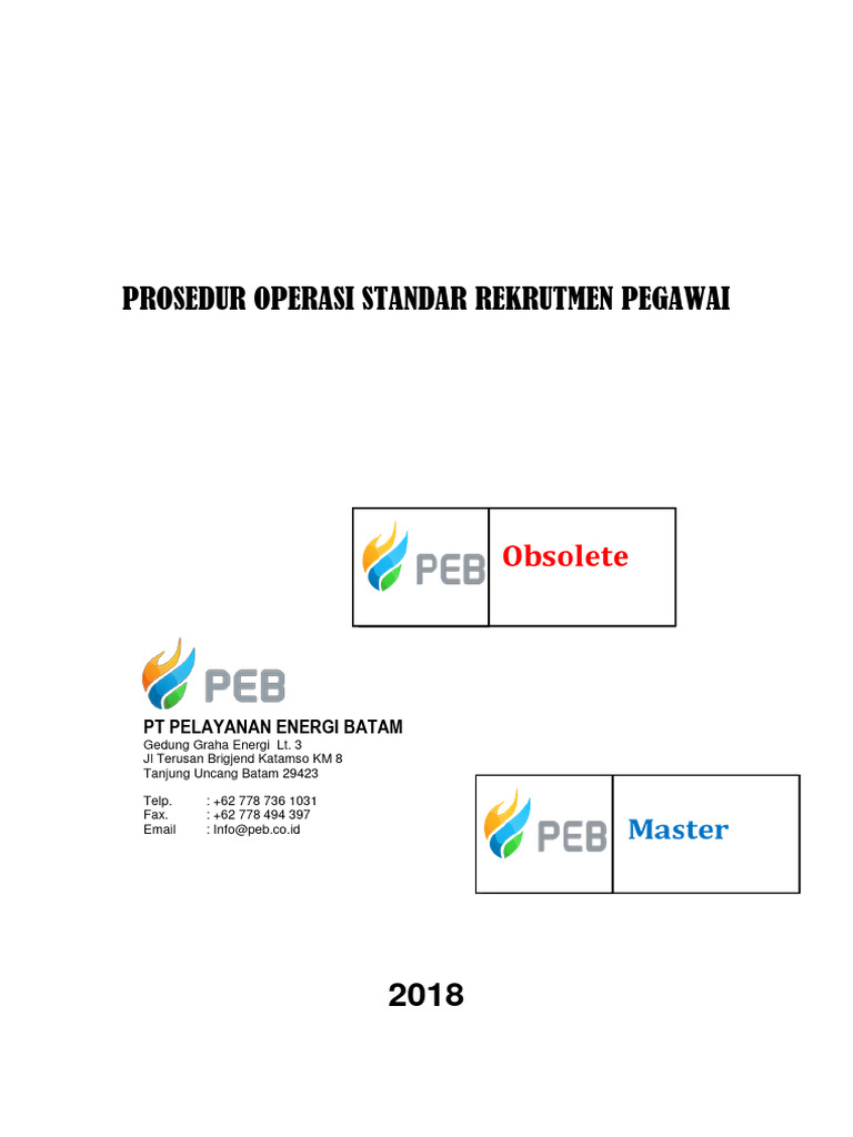 SOP Rekrutmen PT PEB | PDF