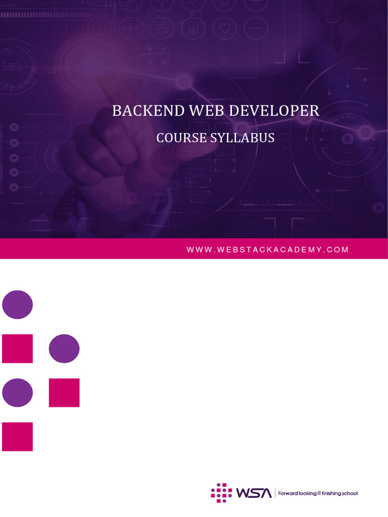 Wsa Backend Web Developer Course Syllabus | PDF | Mongo Db | Internet & Web