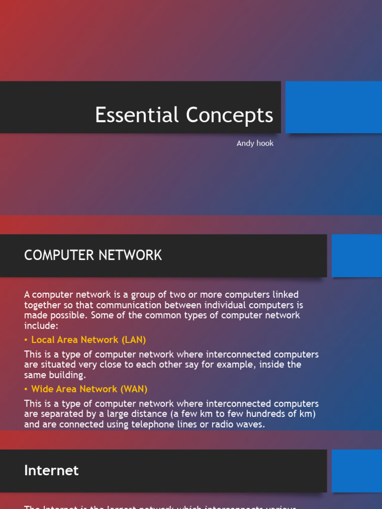 Essential Concepts | PDF | Computer Network | Domain Name System