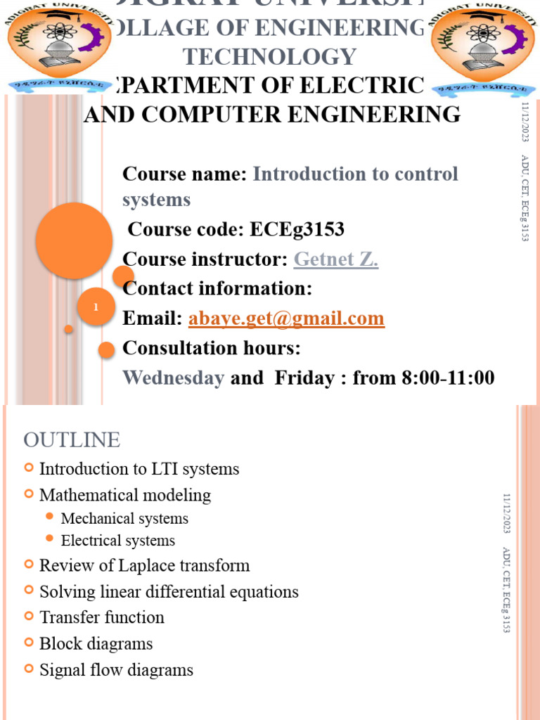 Control 2 | PDF | Laplace Transform | Nonlinear System