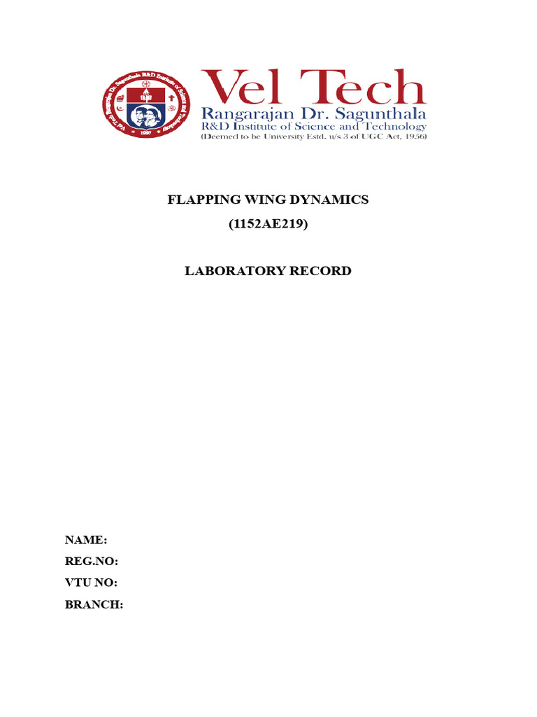 Record Flapping | PDF | Wind Tunnel | Visualization (Graphics)