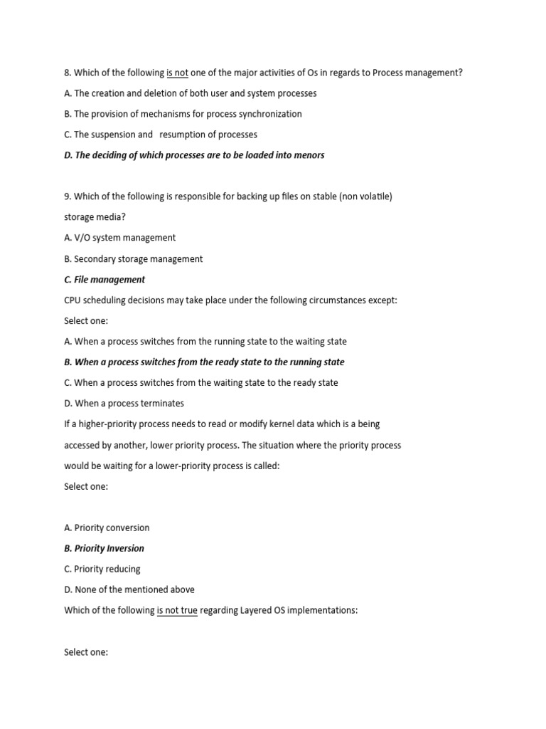 Os #3 | PDF | Scheduling (Computing) | Operating System