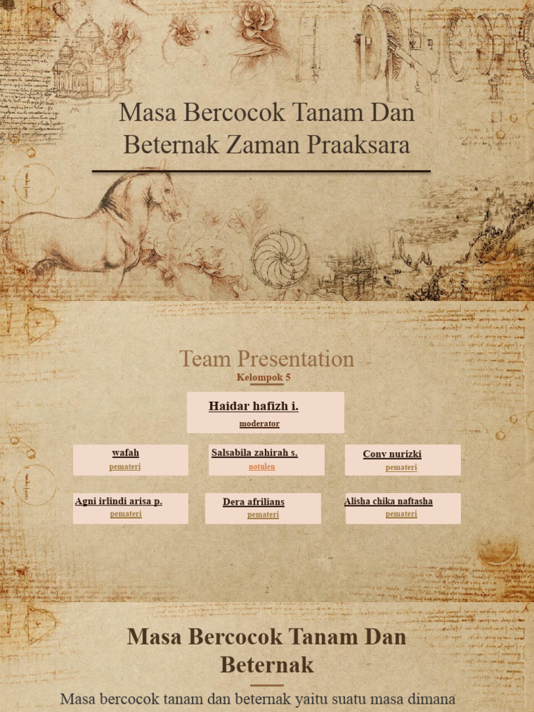 Masa Bercocok Tanam Dan Beternak Zaman Praaksara | PDF