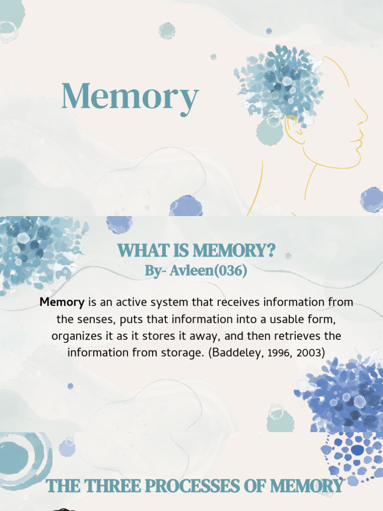 Memory Powerpoint Presentation | PDF | Memory | Recall (Memory)