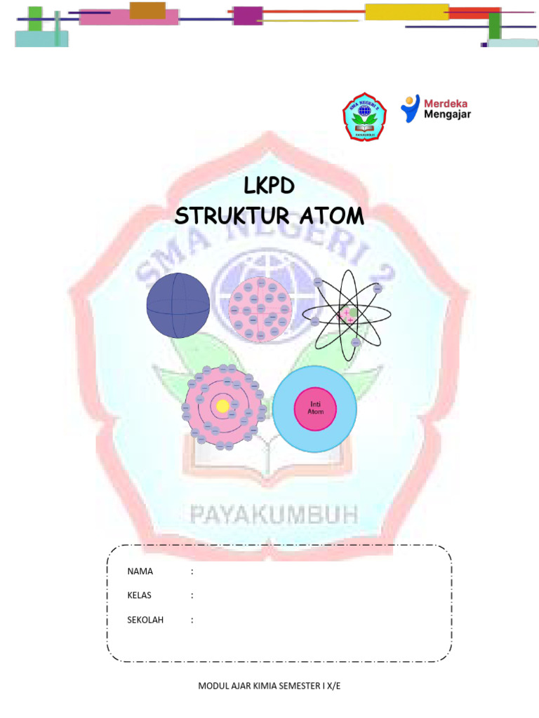LKPD Struktur Atom X.E Fix | PDF