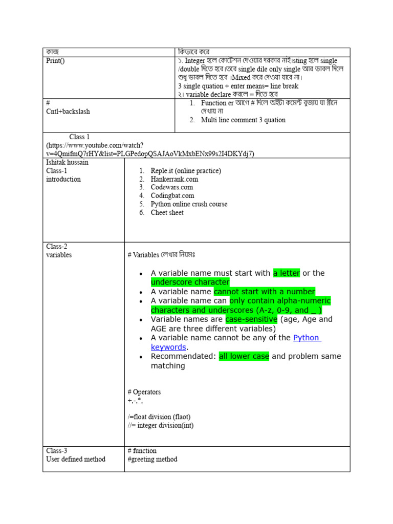 Python Coding Rules | PDF