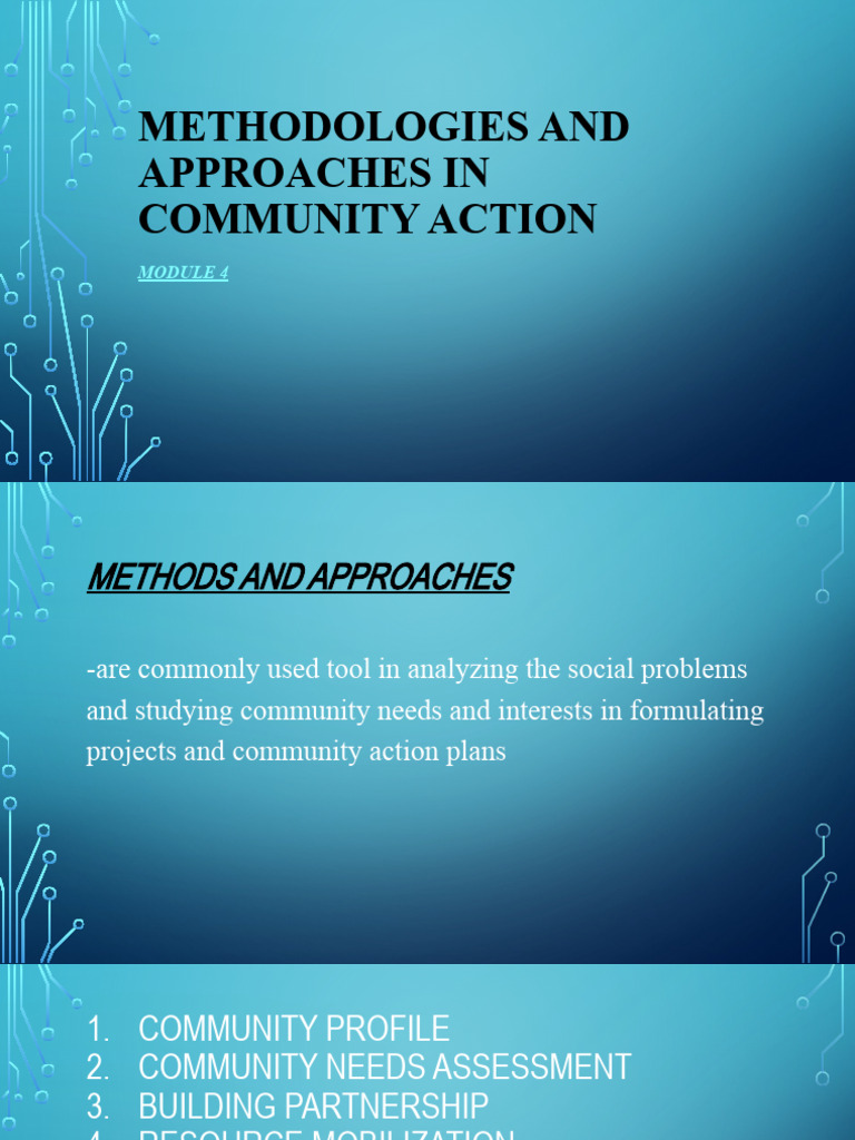 Methodologies and Approaches in Community Action | PDF | Needs Assessment