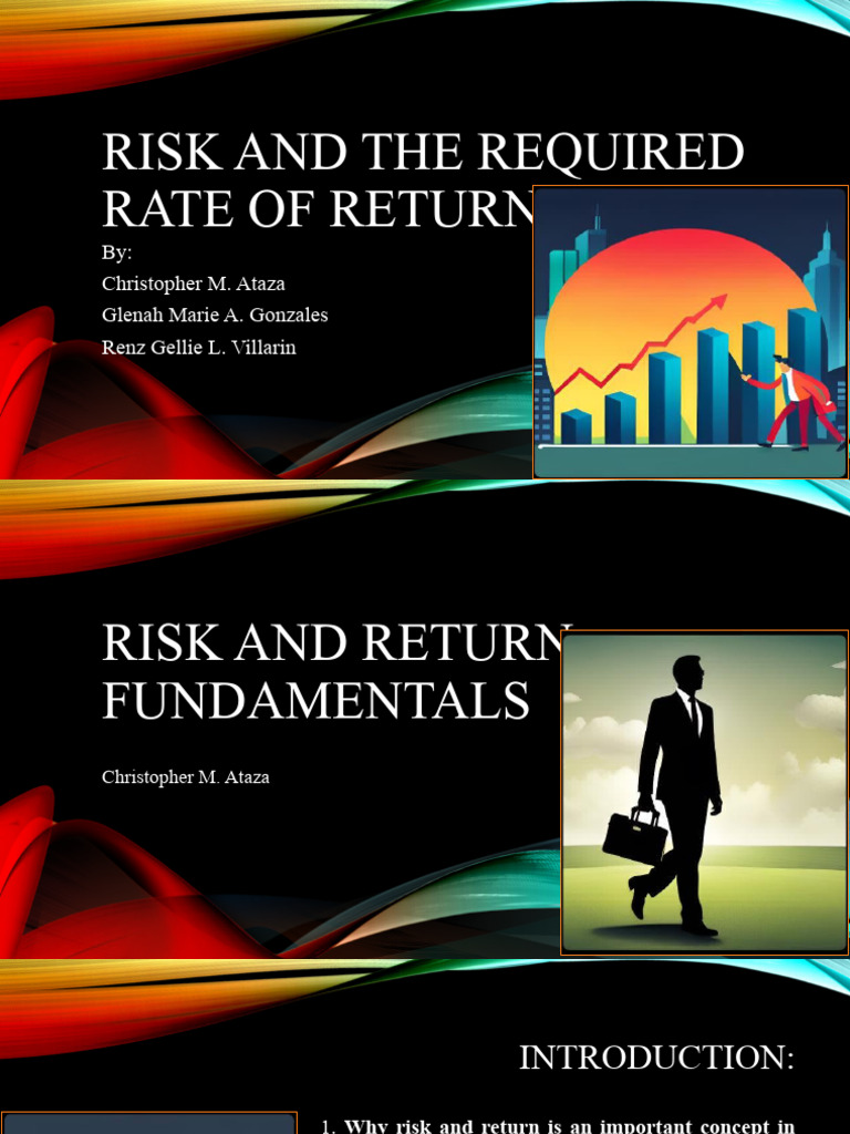 Group D RISK AND THE REQUIRED RATE OF RETURN | PDF | Financial Risk | Capital Asset Pricing Model