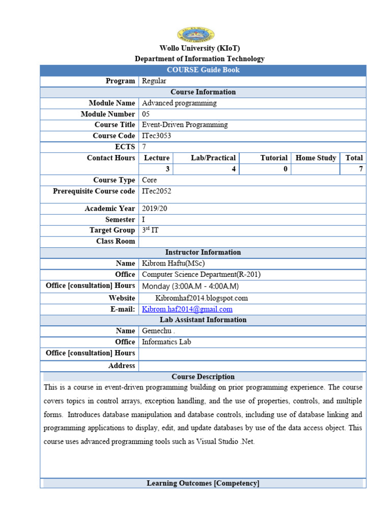 Course Guide Book-Event Driven | PDF | Language Integrated Query | C ...