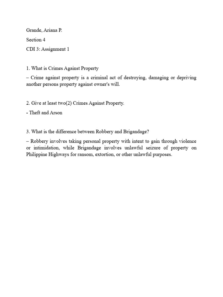 Cdi 3 (Assignment) | PDF