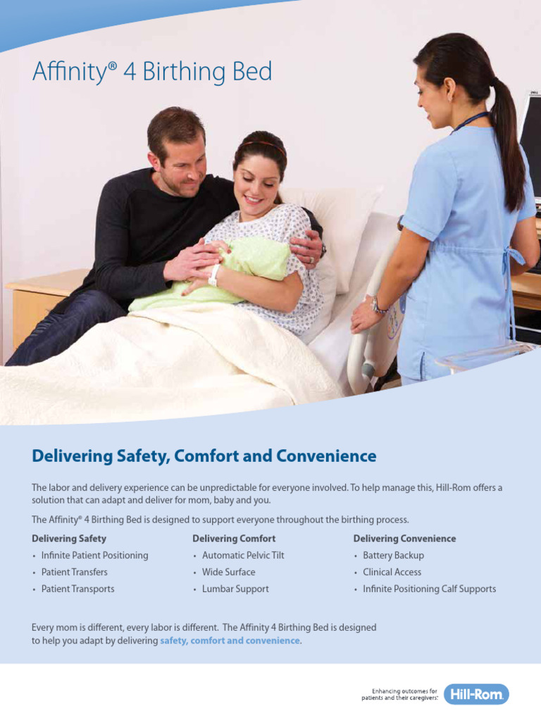 HILL ROM BED - Affinity 4 SpecSheet-LR | PDF | Mattress | Bed