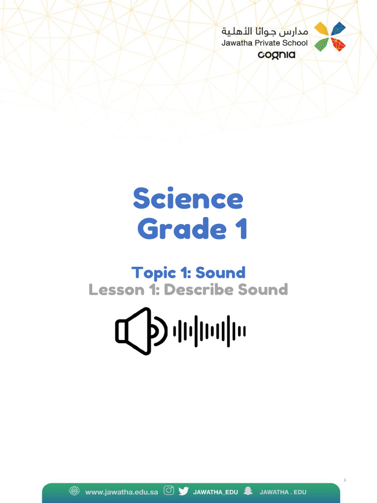 Summary G1 - Science Topic 1 L1 | PDF