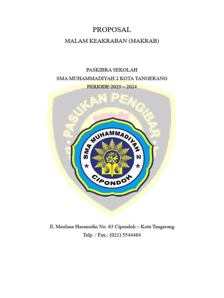 Proposal Makrab Sma | PDF Proposal Makrab Sma | PDF