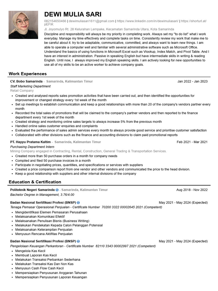 CV. Dewi Mulia Sari | PDF | Sales | Business