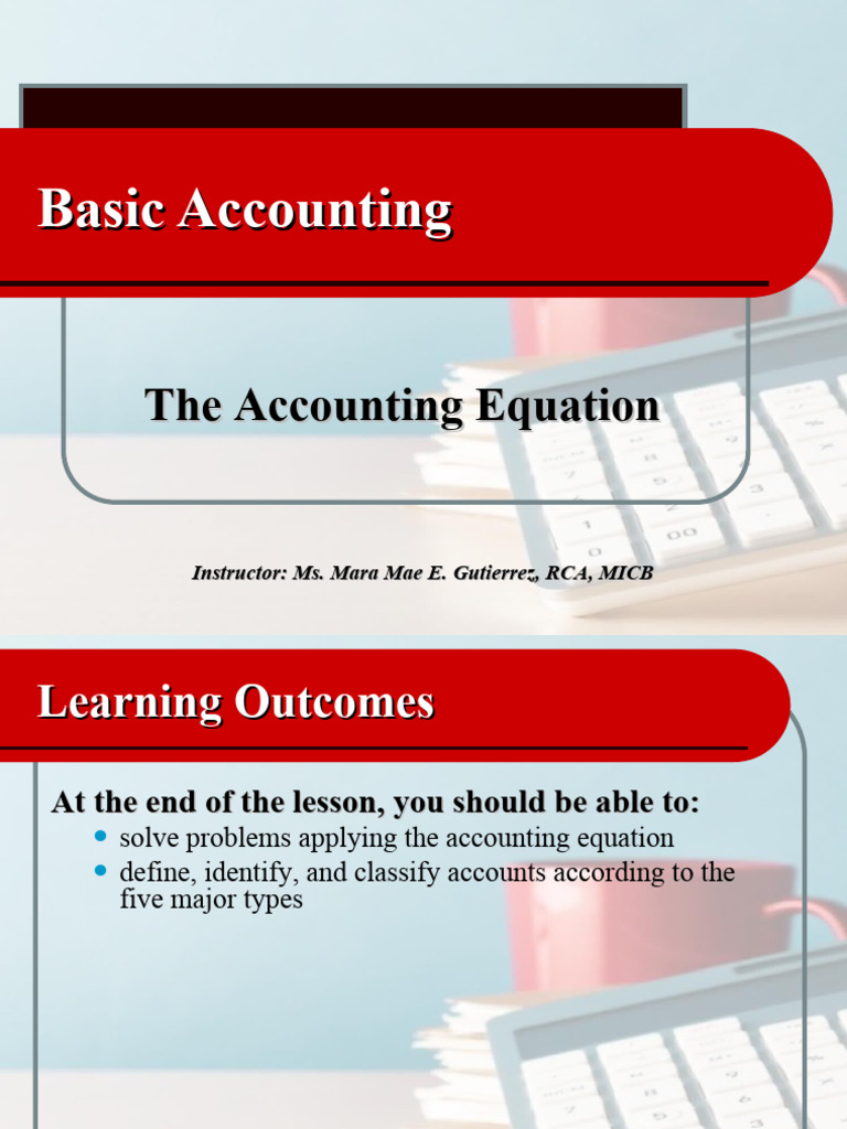 3 The Accounting Equation | PDF | Expense | Equity (Finance)