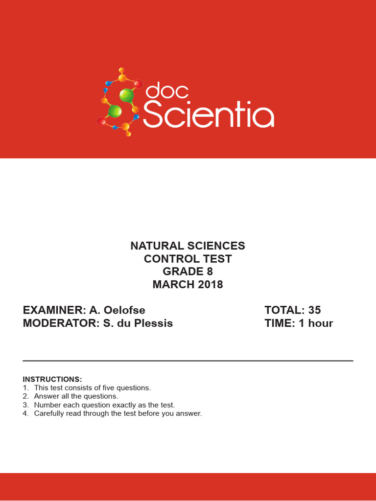 NS 2018-Bundle-All-Grade-8-Natural-Sciences-Exams-And-Memos | PDF ...