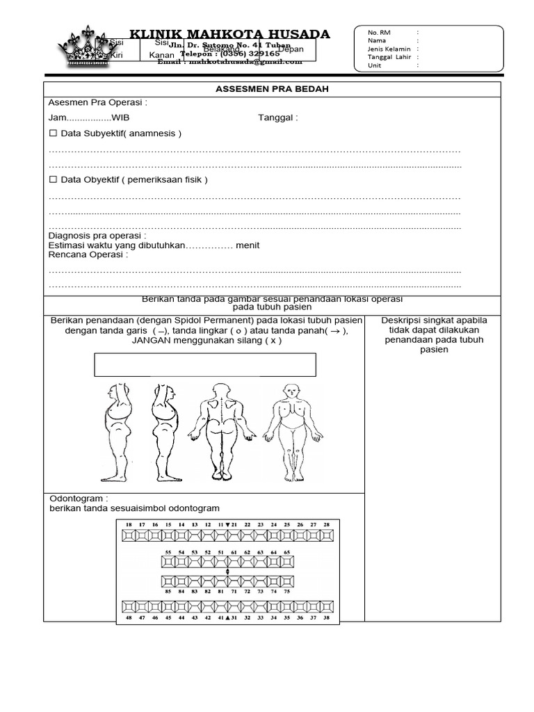 PKP 8 Ep 1.4 Dokumen Kajian Pra Bedah | PDF