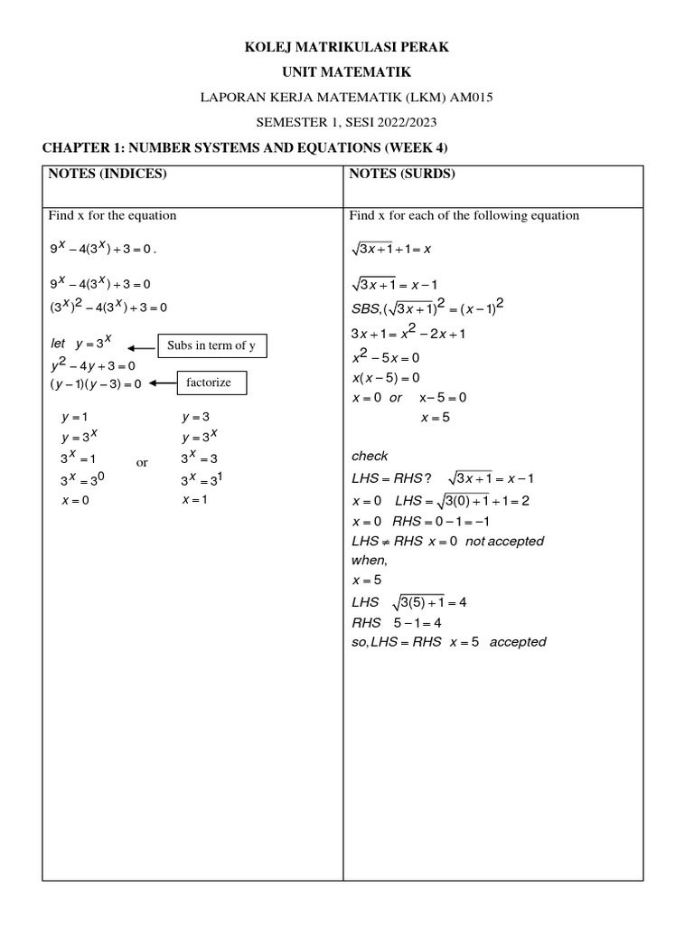 LKM 1 - Question AM015 | PDF | Mathematics | Mathematical Objects