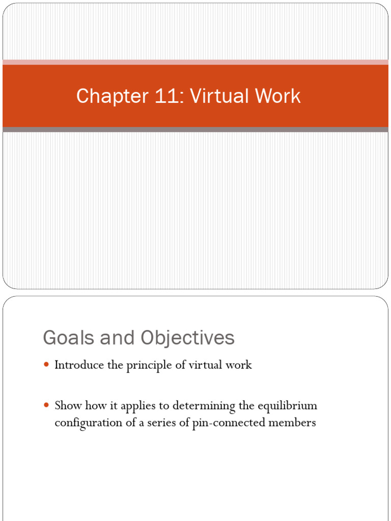 Chapter11 VirtualWork | PDF | Force | Mechanical Engineering