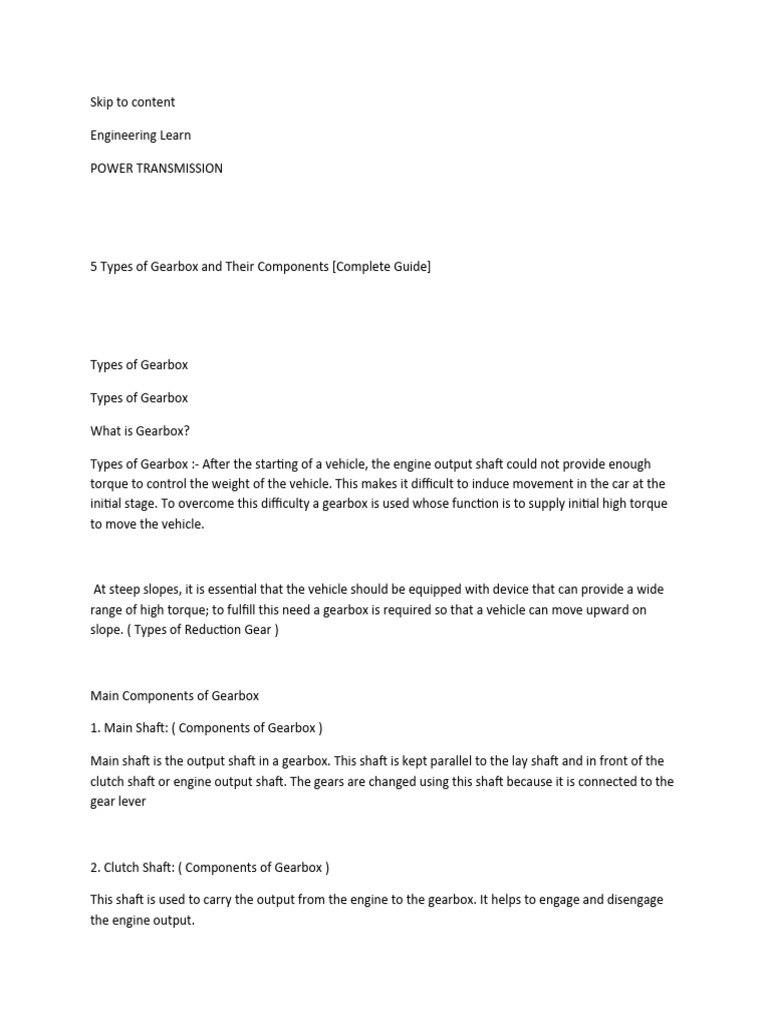 Geer box-WPS Office | PDF