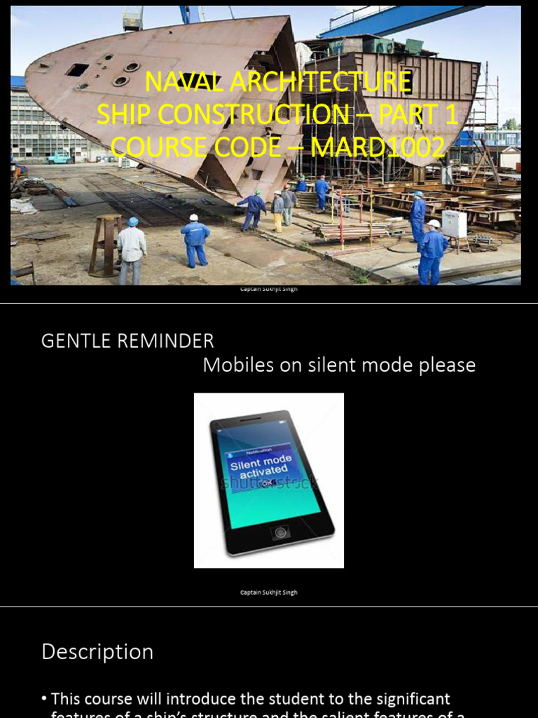 Ship Construction Course Overview | PDF | Ships | Naval Architecture