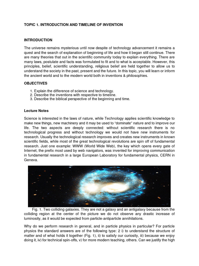 STS Topic-1 | Download Free PDF | Science | Physics