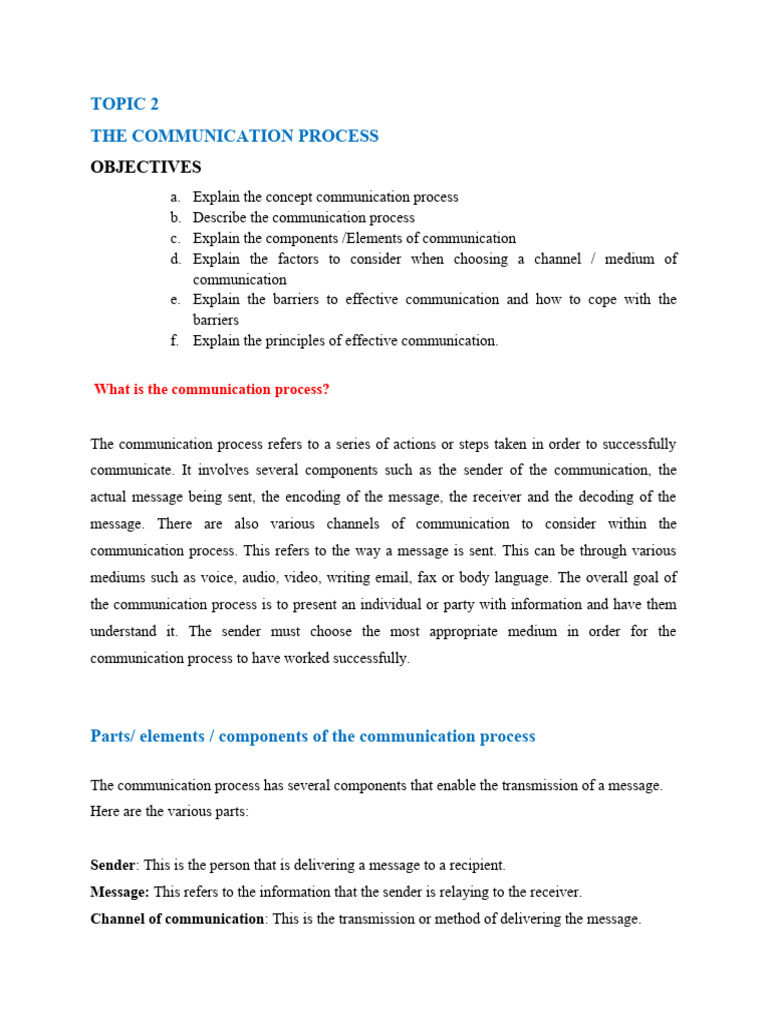 Topic 2 | PDF | Communication | Code