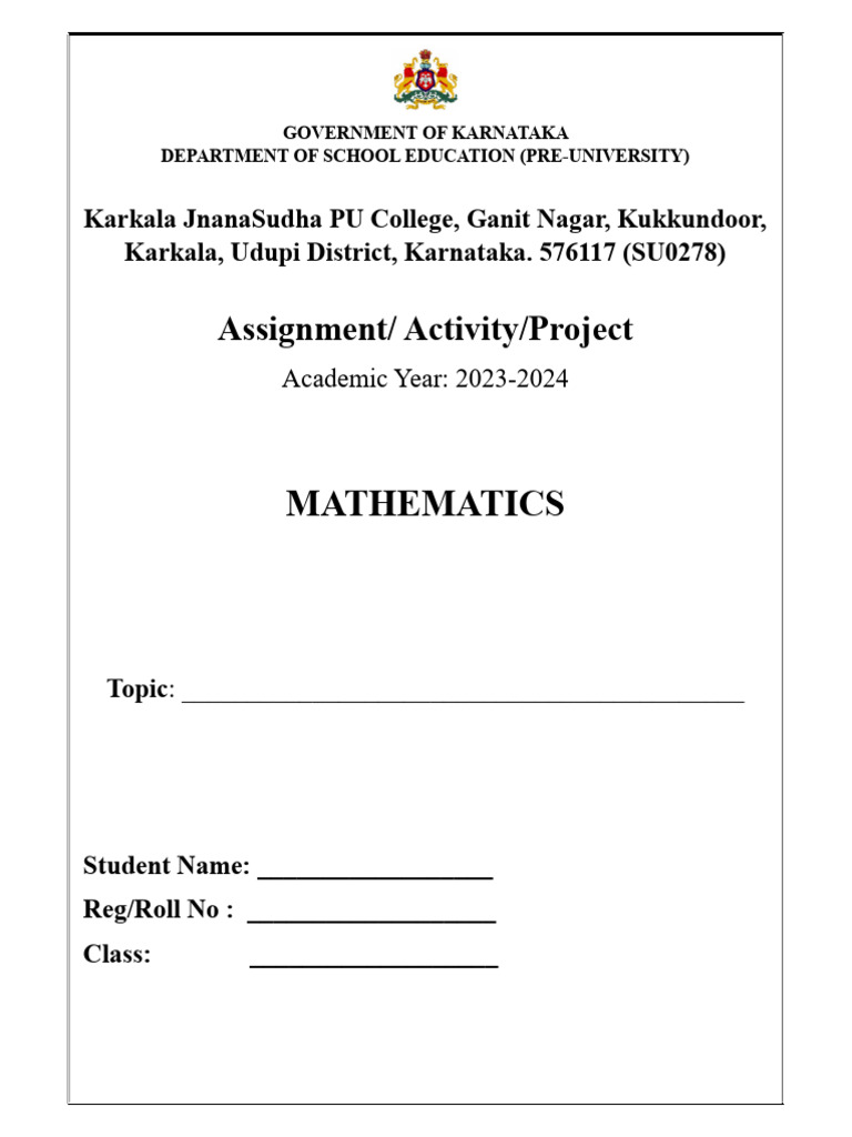 Mathematics Project Sample Pdf Waves Trigonometric Functions