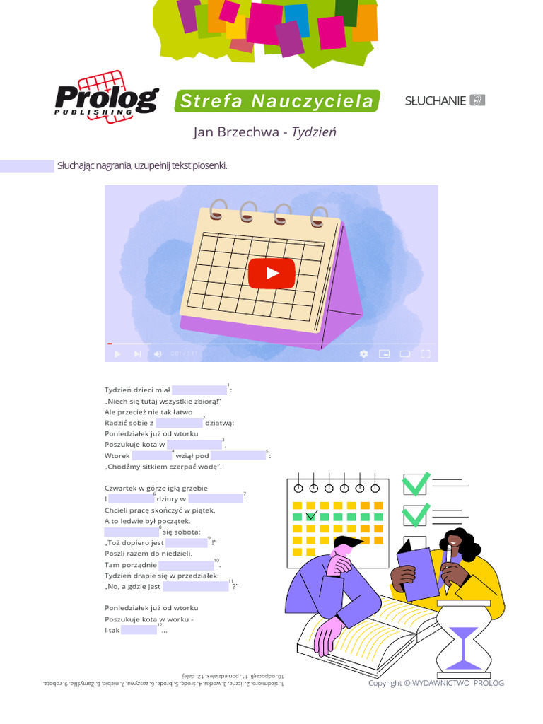 Jan Brzechwa Tydzien Poziom A1 A2 | PDF