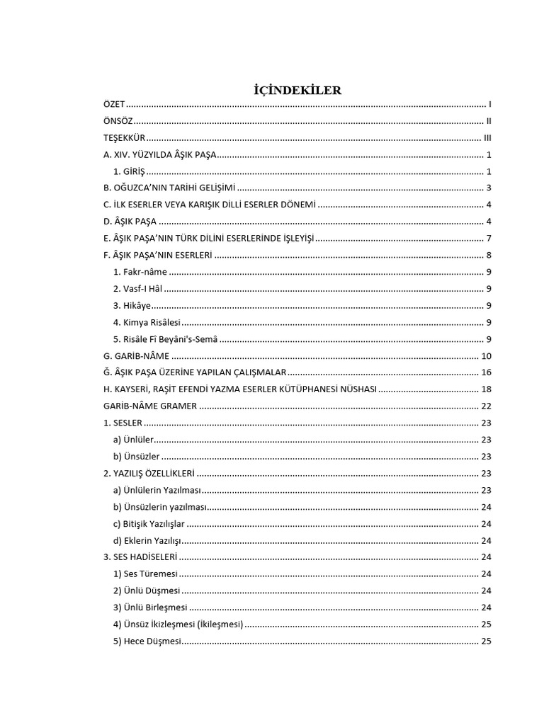 Asik Pasa Garib Name Ve Uzerine Yapilan | PDF