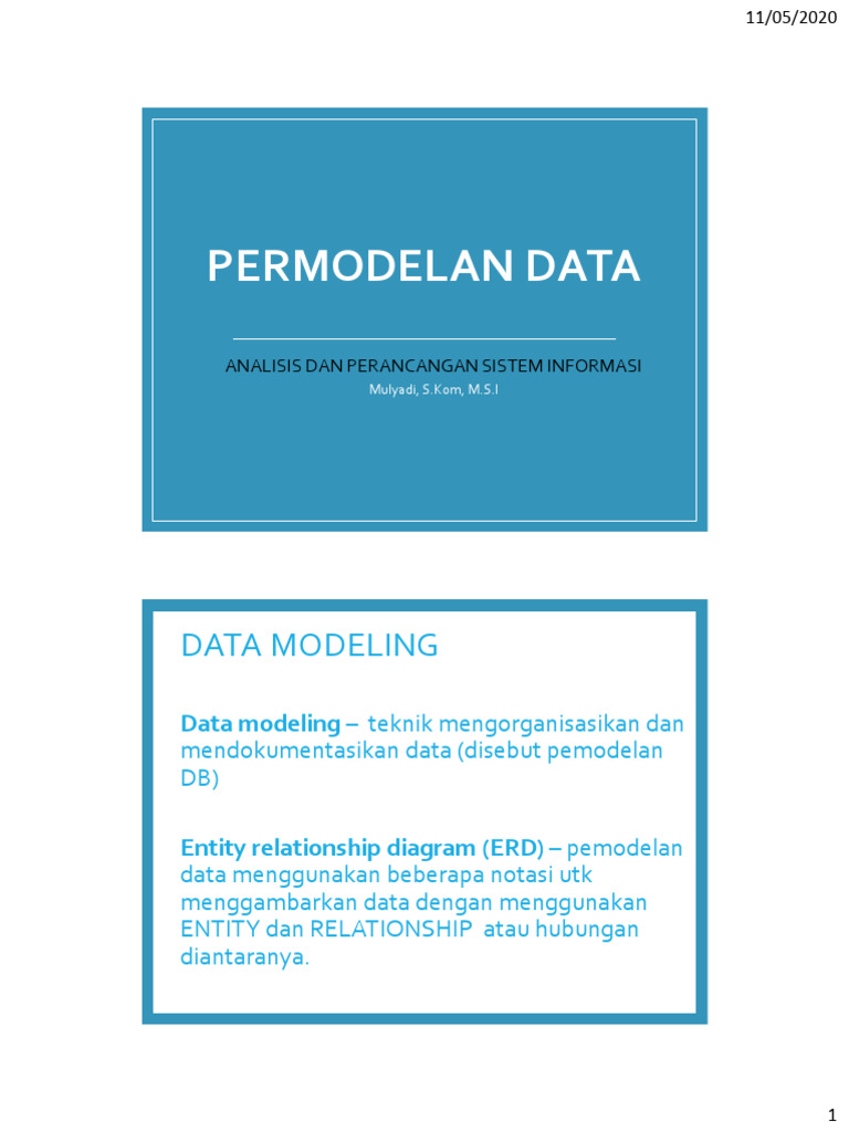 7-Data Modeling and Analysis | PDF