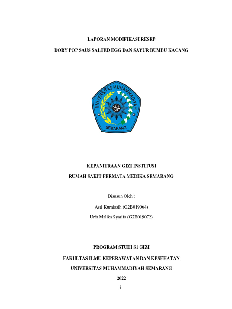 Laporan Modifikasi Resep Kelompok 2 | PDF | Kesehatan Holistik