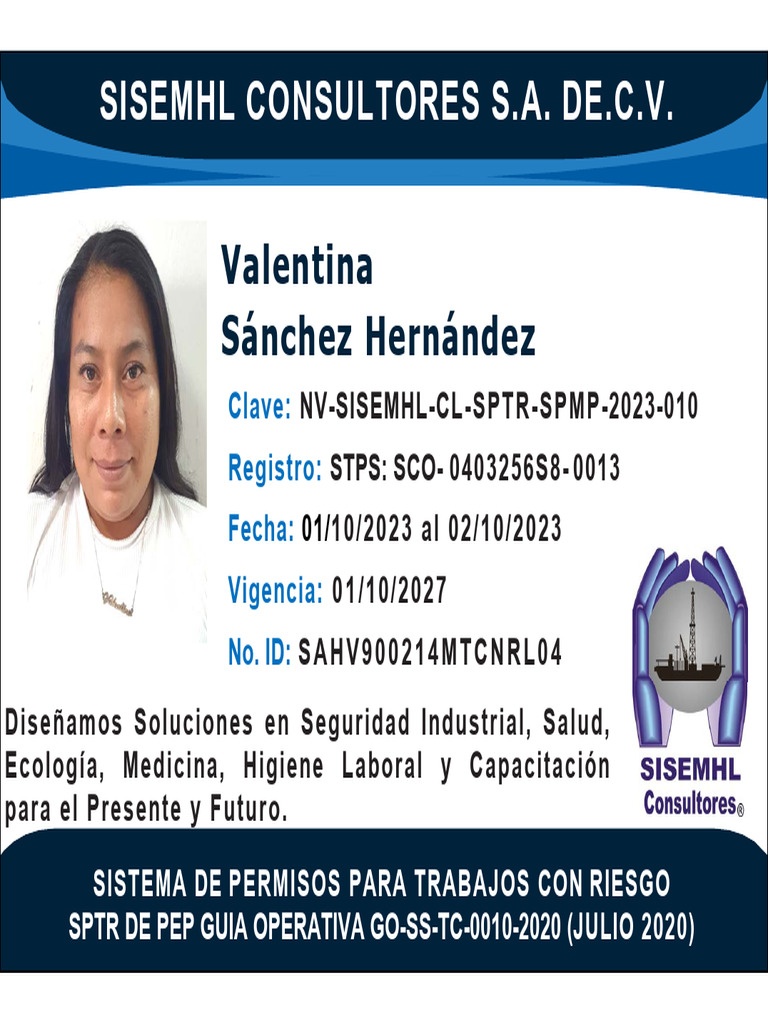 1 Cred SPTR Signatario Valentina Sanchez Hernandez | PDF