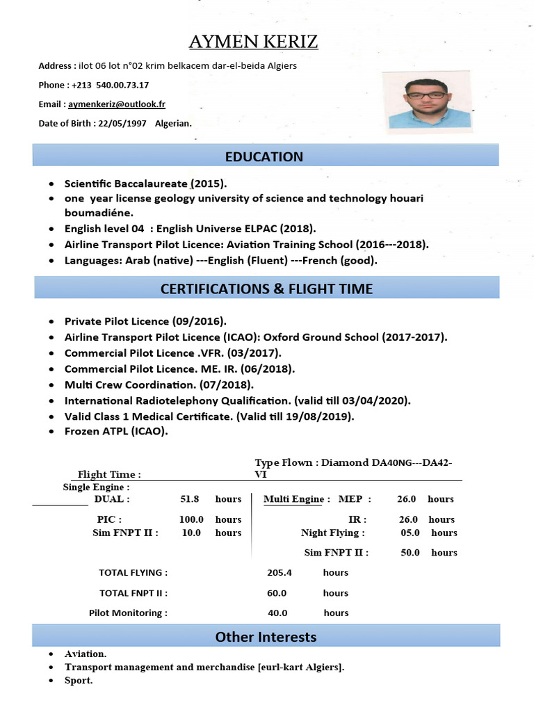 Aymen Keriz CV | PDF | Technology & Engineering | History