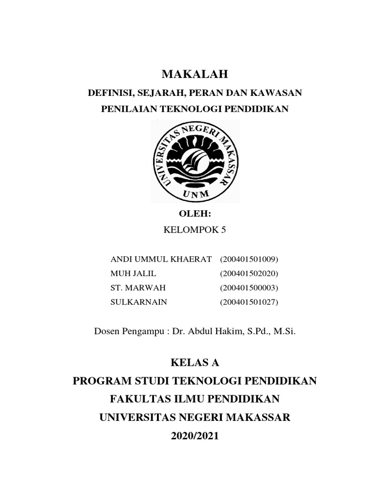 Definisi dan Sejarah Teknologi Pendidikan | PDF | Karier & Perkembangan | Seni