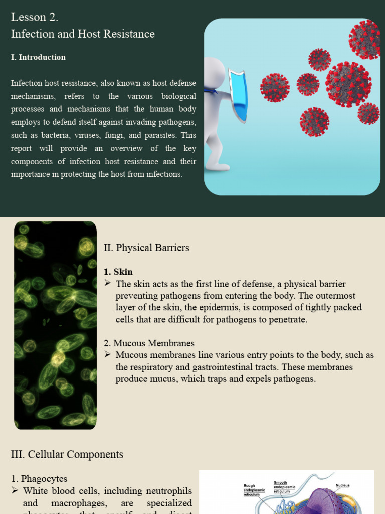 Understanding Host Resistance Mechanisms | PDF | Immune System | Innate ...