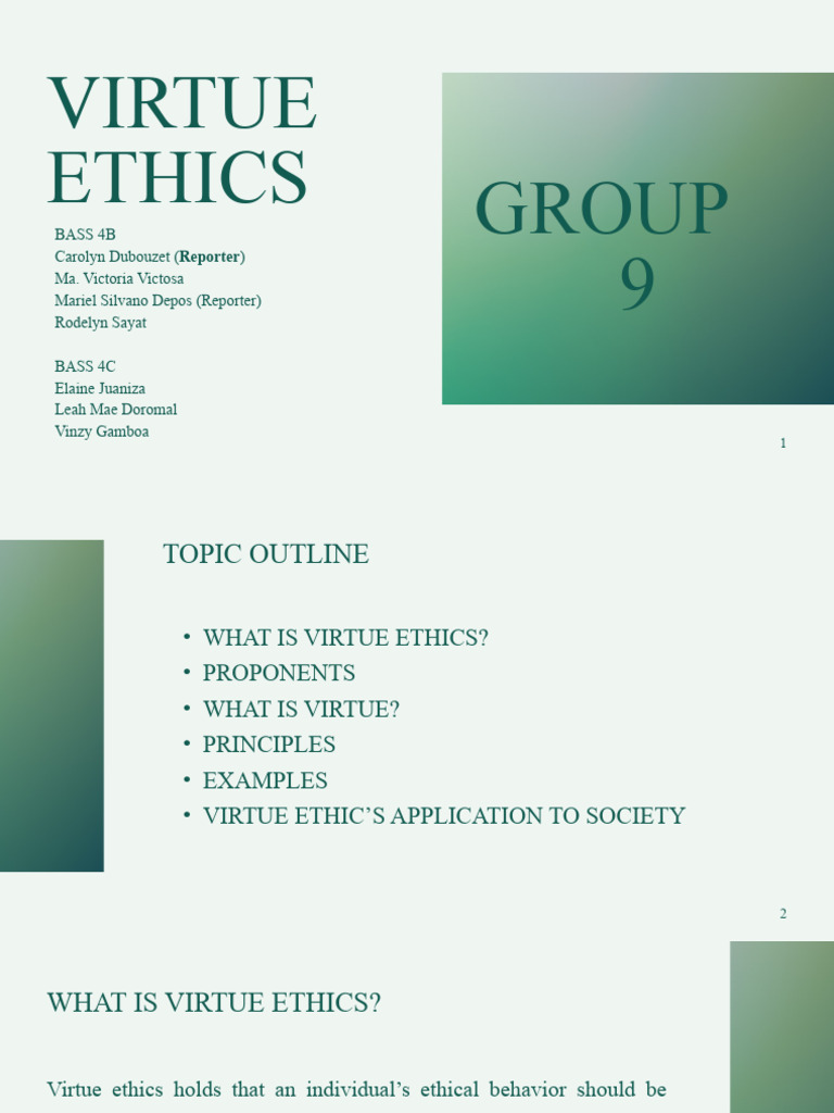 Understanding Virtue Ethics Principles | PDF | Virtue | Virtue Ethics
